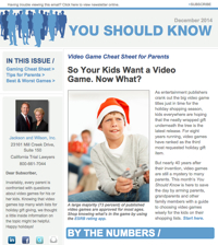 You Should Know- Holiday Edition 2014